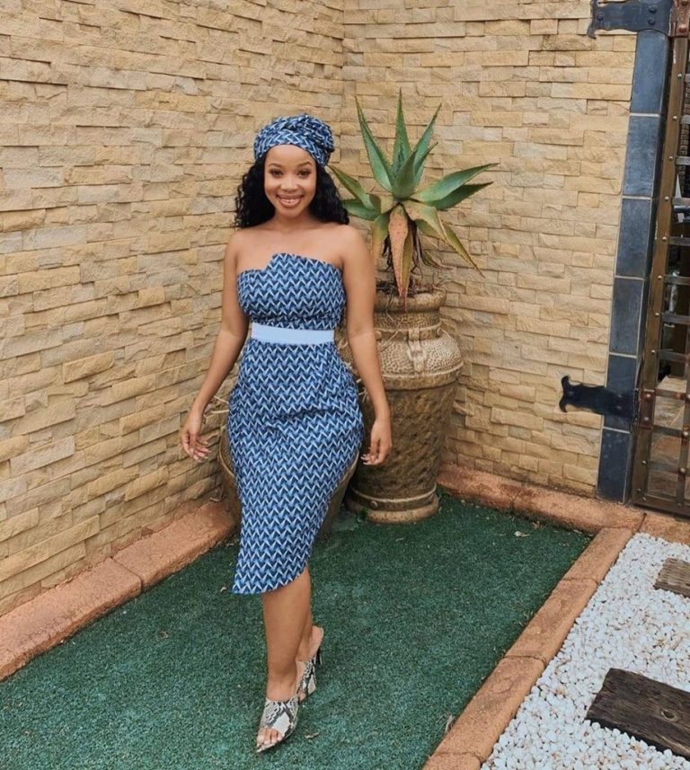 Best Gorgeous Seshoeshoe Dresses 2022 For Ladies Shweshwe 4u